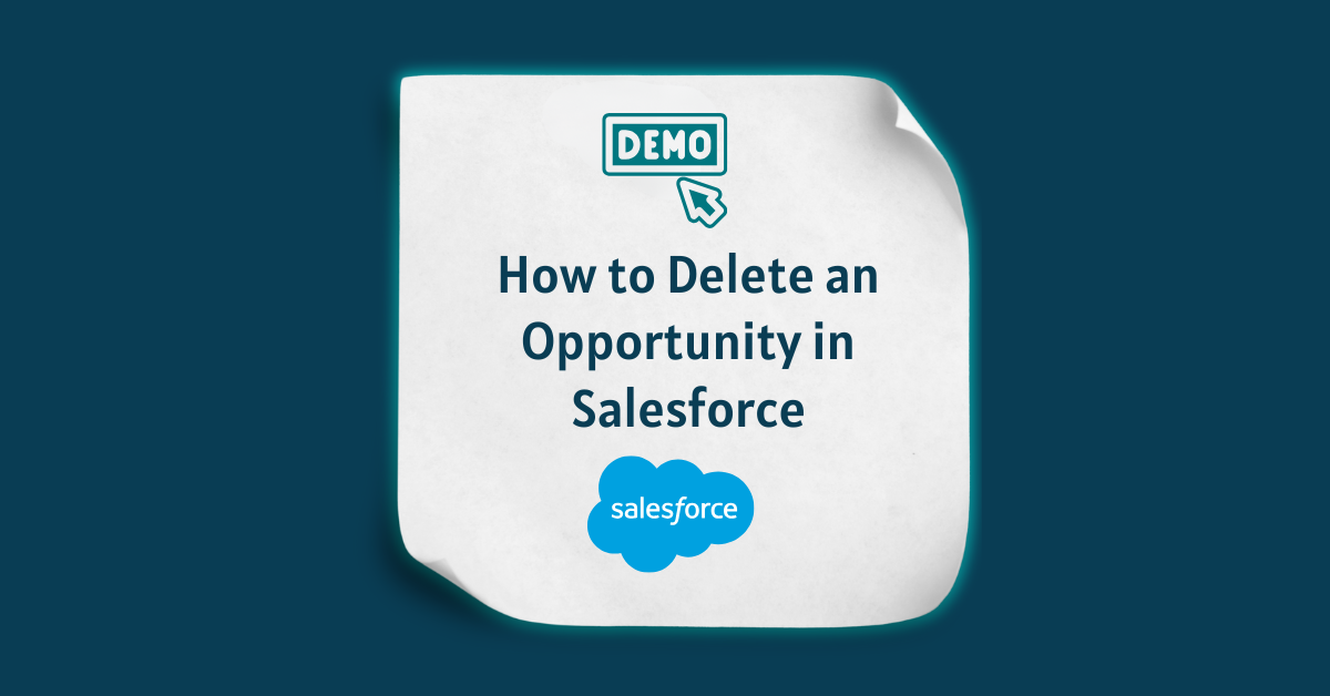 How to Delete an Opportunity in Salesforce : 1 Min Guide