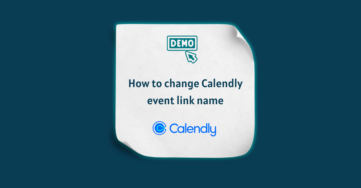 How to Change Calendly Event Link Name: 1Min Guide